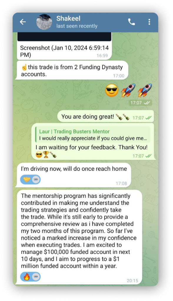 Mentorship program - Trading Busters